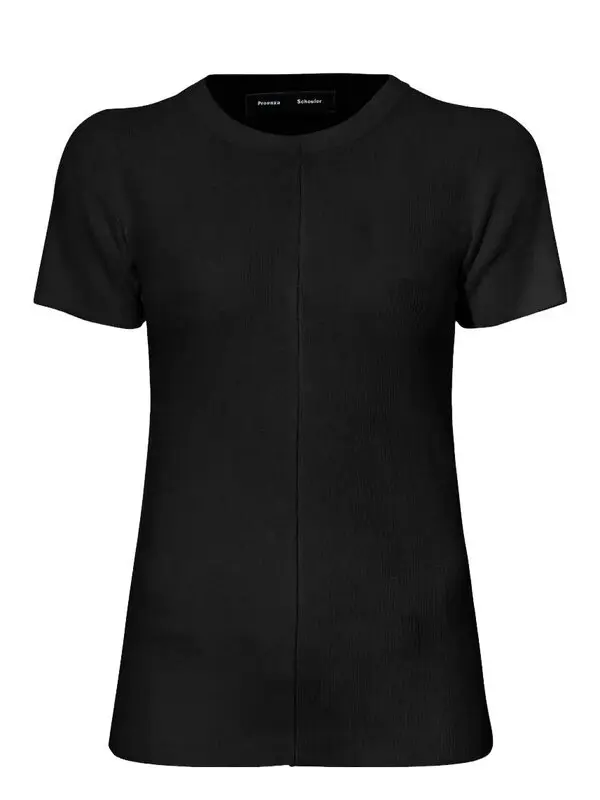 Proenza Schouler Ribbed Crew-neck T-shirt - Black
