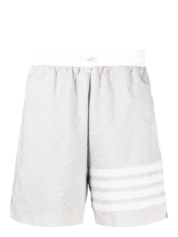 Thom Browne 4-bar Stripe Track Shorts - Grey
