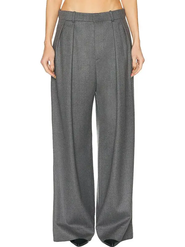 Wardrobe.NYC Low Rise Trouser - Charcoal