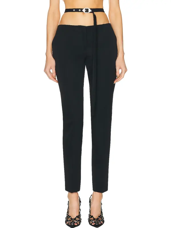 Attico Gabardina Long Pant - Black