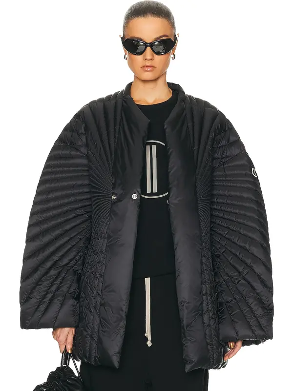 Rick Owens X Moncler Radiance Quilted Jacket - Black