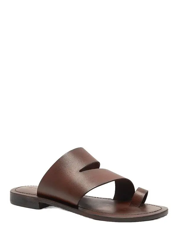 Free People Abilene Toe Loop Sandals - Oak Leather