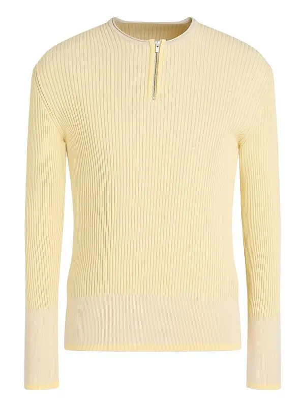Jacquemus Ribbed-knit Sweater - Pastel Yellow