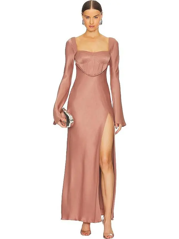 Lpa Iris Corset Maxi Dress - Desert Blush