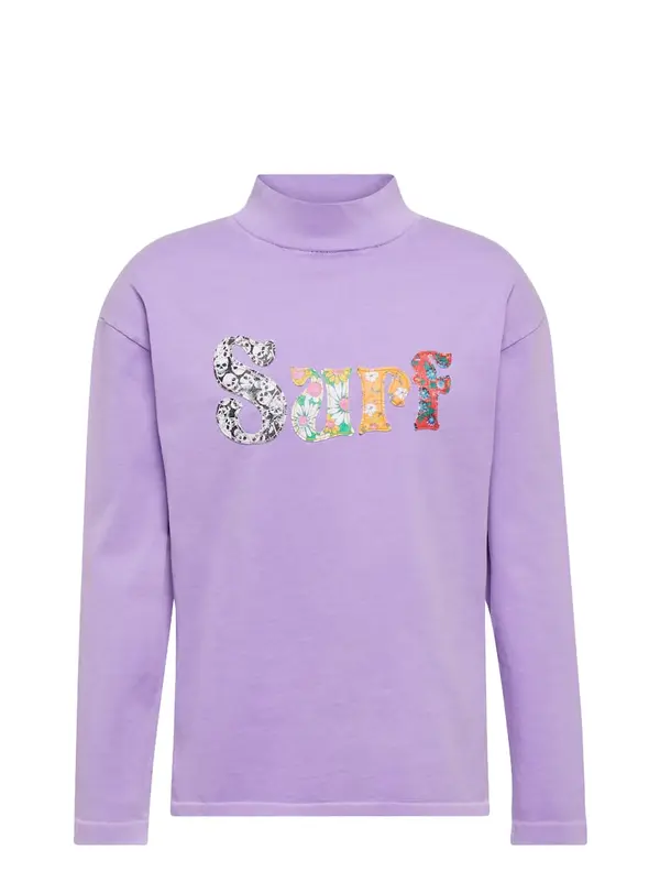 ERL Appliqué Cotton Jersey Sweatshirt - Purple