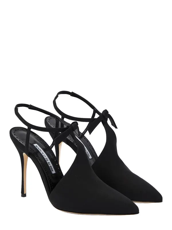 Manolo Blahnik Horna 105 Slingback Pumps - Black