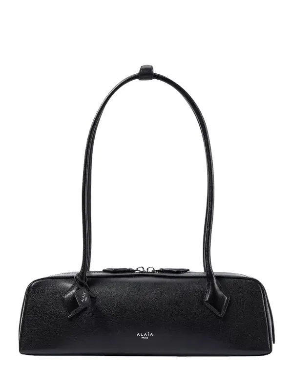 Alaïa Le Teckel Leather Shoulder Bag - Black