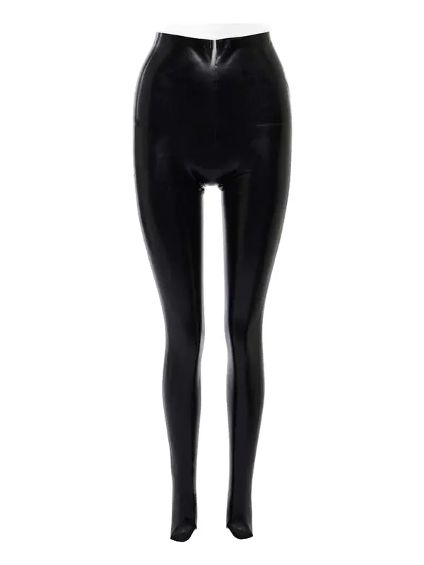 Alaïa Latex Leggings - Black