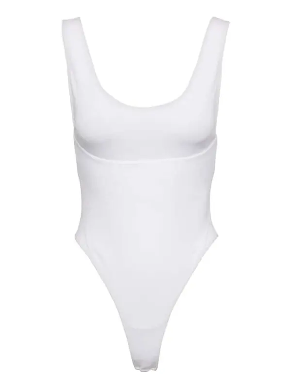Alaïa Cutout Bodysuit - White