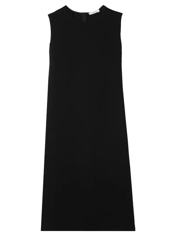 THE ROW Mirna Crepe Midi Dress - Black