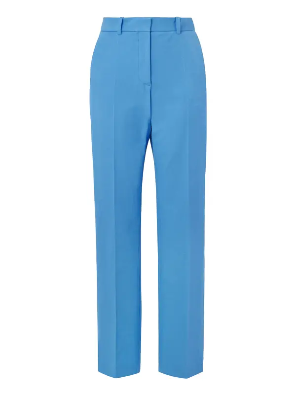 JOSEPH Coleman Gabardine Trousers - Blue