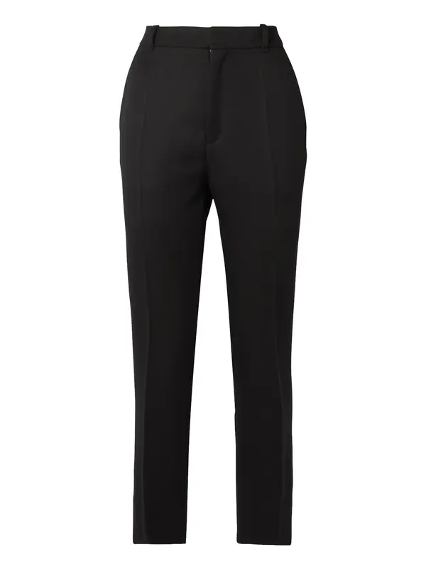 Chloé Atelier Jolie Wool-gabardine Pants - Black