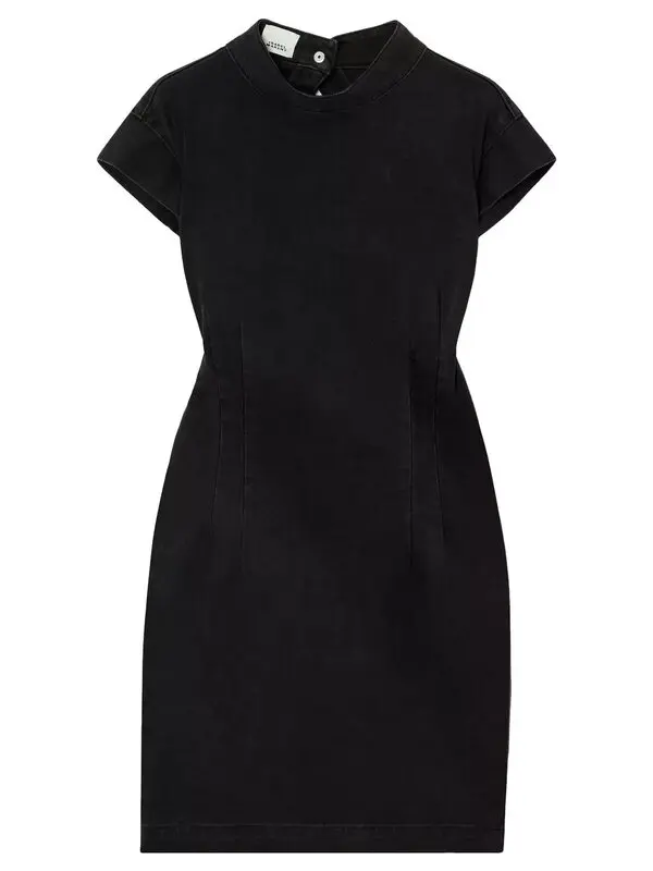 MARANT ETOILE Isabel Marant Nina Denim Mini Dress - Black