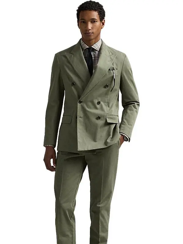 Ralph Lauren Stretch Chino Suit Trouser - Light Moss