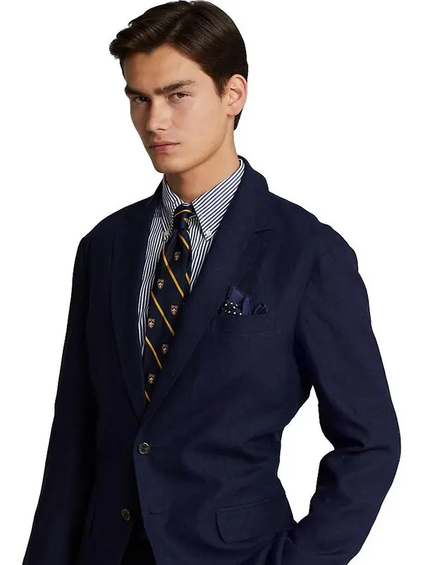 Ralph Lauren Polo Soft Tailored Linen Suit Jacket - Navy