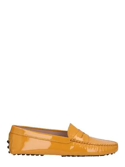 TOD'S Leather Loafers - Orange