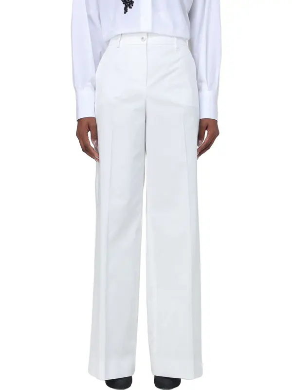 Dolce & Gabbana Wide Leg Pants - White