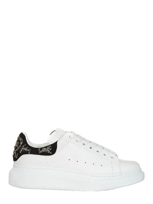 Alexander McQueen Oversized Leather Sneakers - White