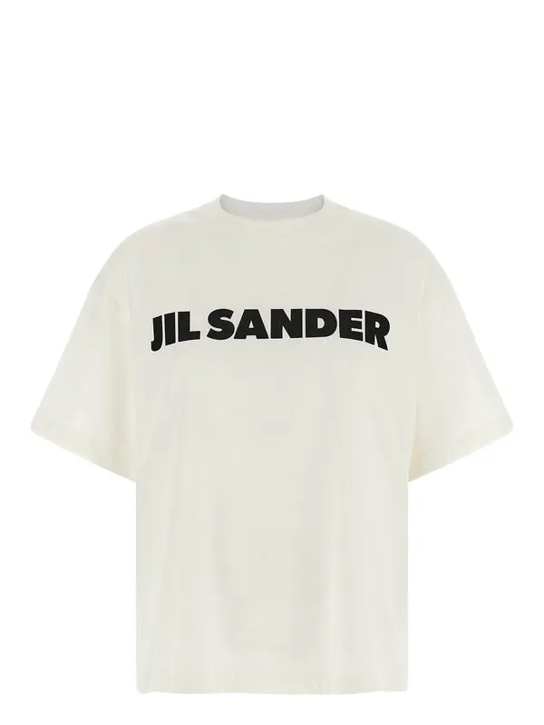 JIL SANDER T-shirt With Logo - White/black