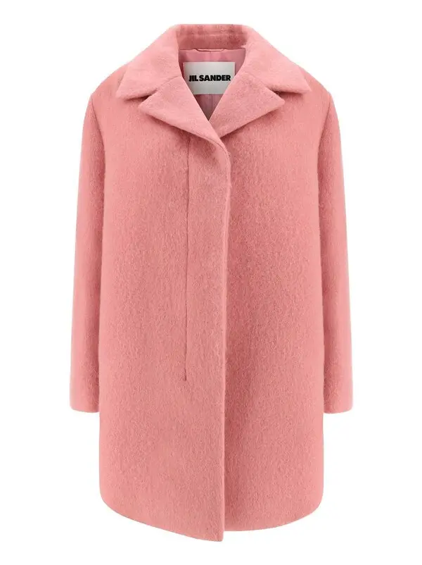 JIL SANDER Wool Kaban Coat - Pink