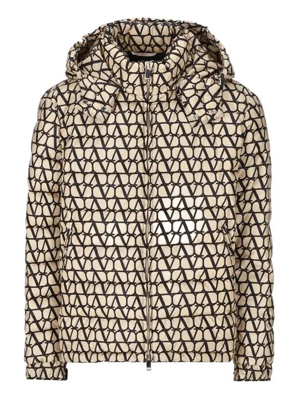 Valentino Garavani Toile Iconographe Down Jacket - Beige