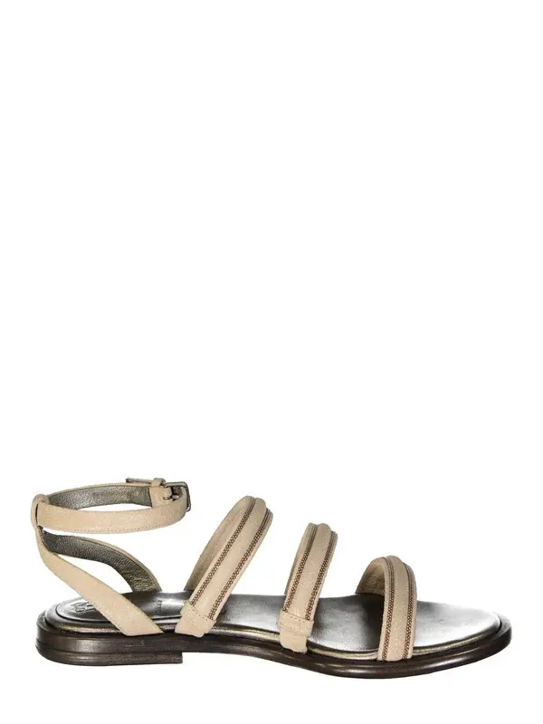 Brunello Cucinelli Leather Sandals - Beige