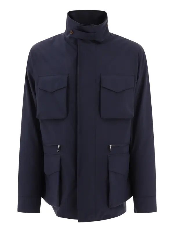 Dolce & Gabbana Technical Fabric Safari Jacket - Blue