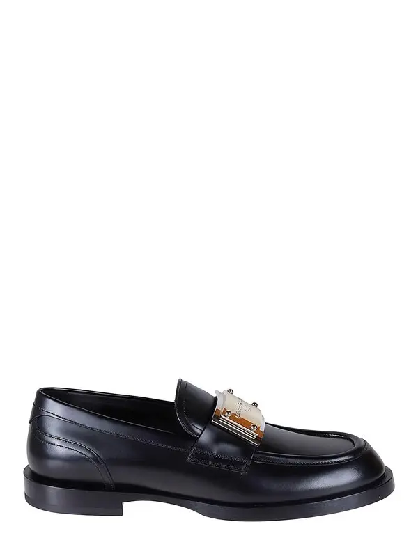 Dolce & Gabbana Leather Loafers - Black