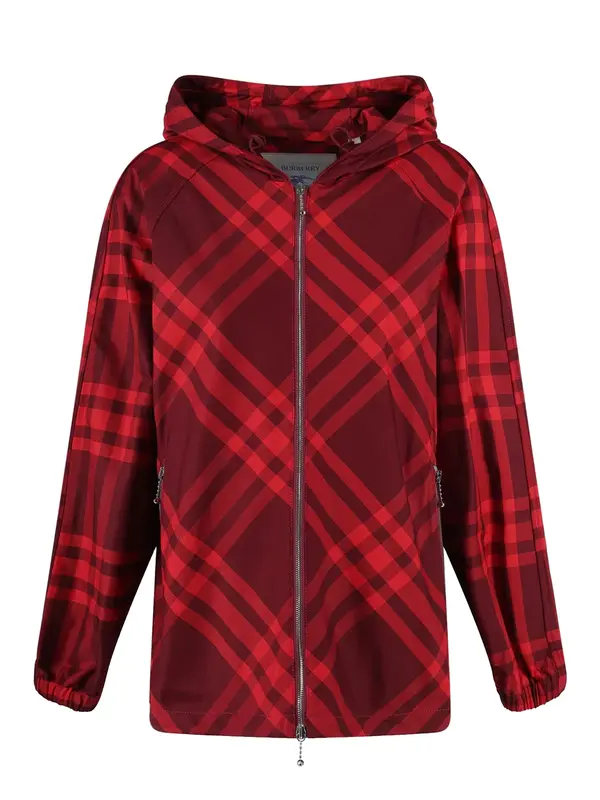 Burberry Windbreaker Jacket - Red