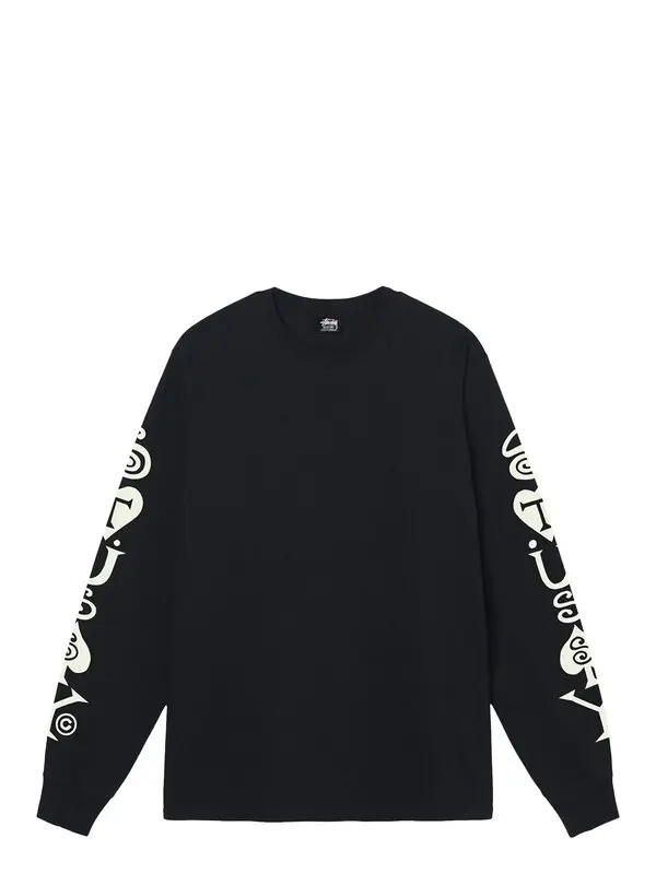 StÜssy Hearts And Spades Long-sleeve Tee - Black