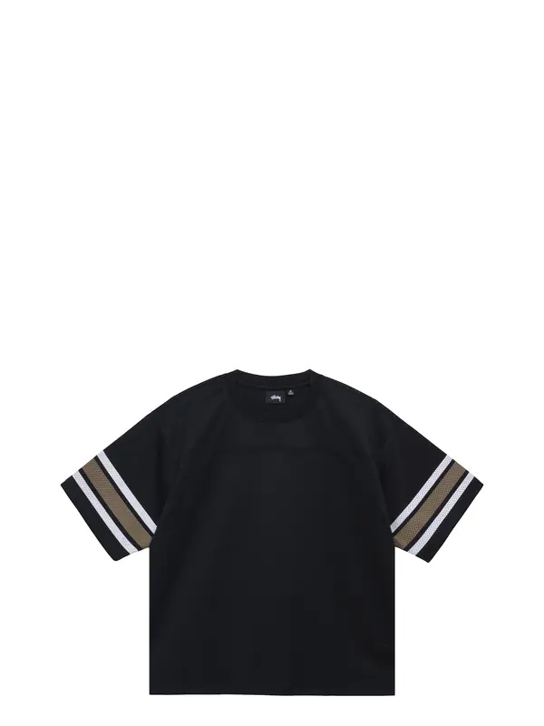 StÜssy Surfman Mesh Football Jersey - Black
