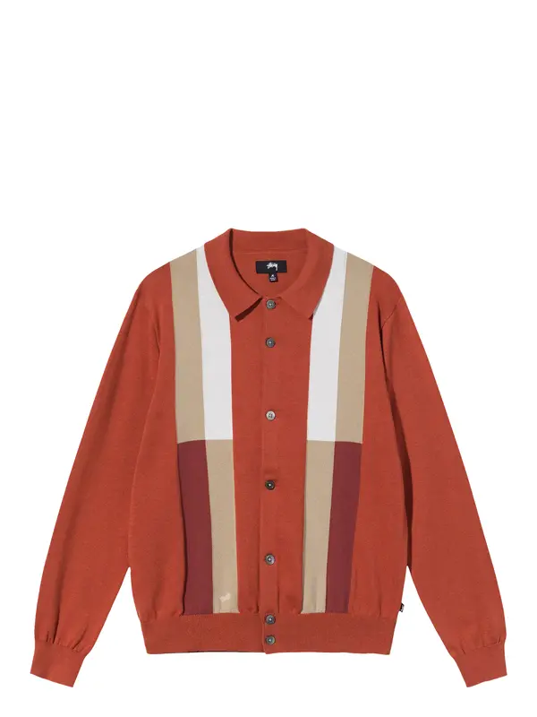 StÜssy Color Block Sweater - Orange