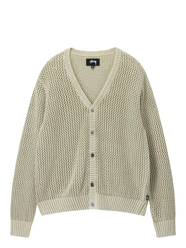 StÜssy Loose Gauge Cardigan - Cream
