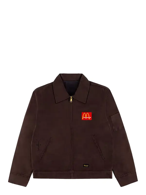 CACTUS JACK BY TRAVIS SCOTT X Mcdonald's Billions Served Work Jacket - Brown