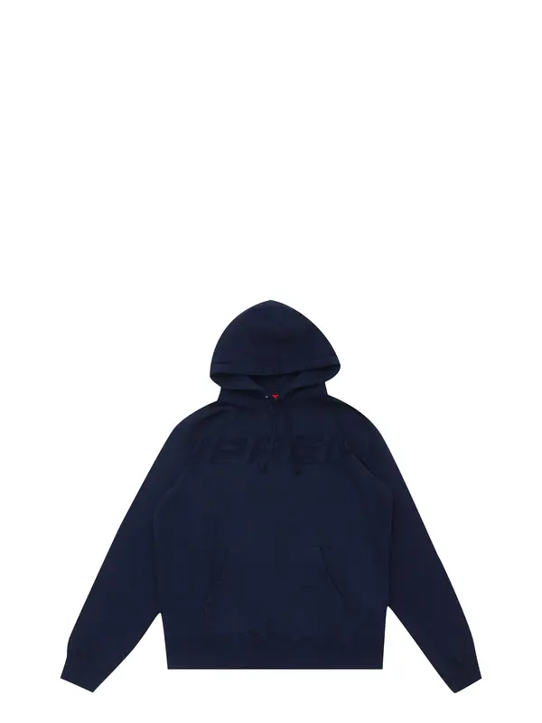 Supreme Set In Logo Hooded Sweatshirt - Blue