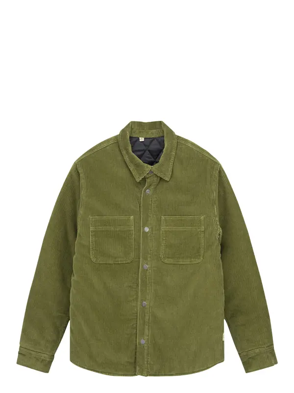 StÜssy Cord Quilted Overshirt 'olive - Green