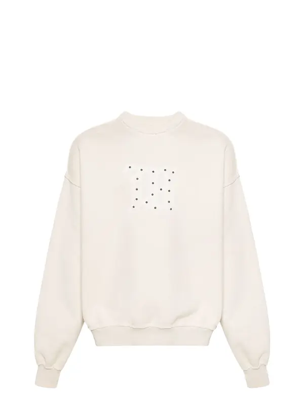 MISBHV Logo-print Cotton Sweatshirt - Neutrals