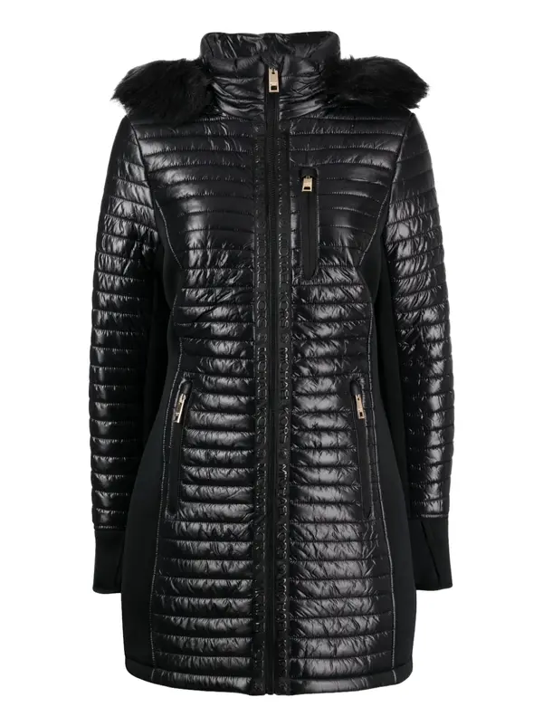 Michael Kors Hooded Padded Coat - Black
