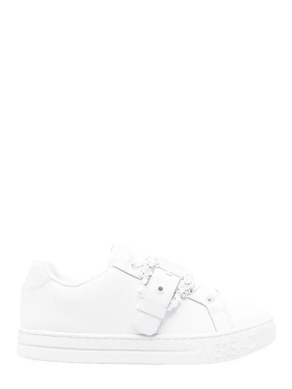 Versace Court 88 Leather Sneakers - White