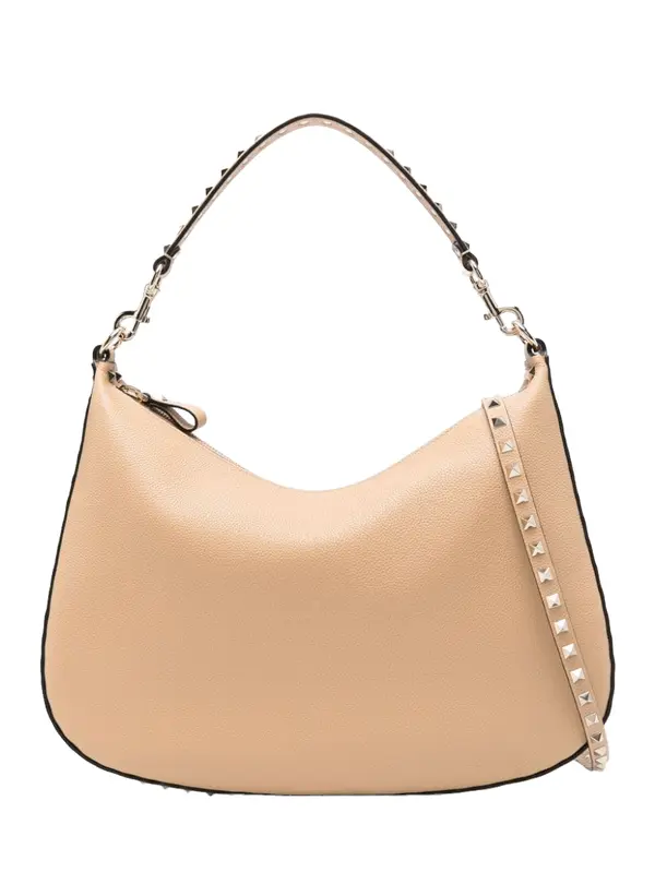 Valentino Garavani Rockstud Leather Cross Body Bag - Neutrals