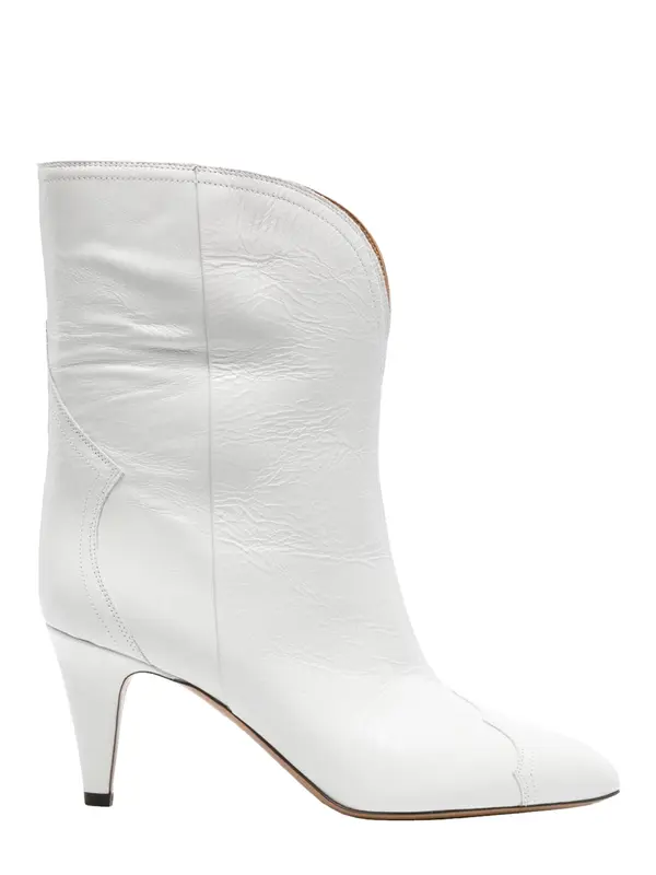 Isabel Marant Dytho 30mm Leather Boots - White