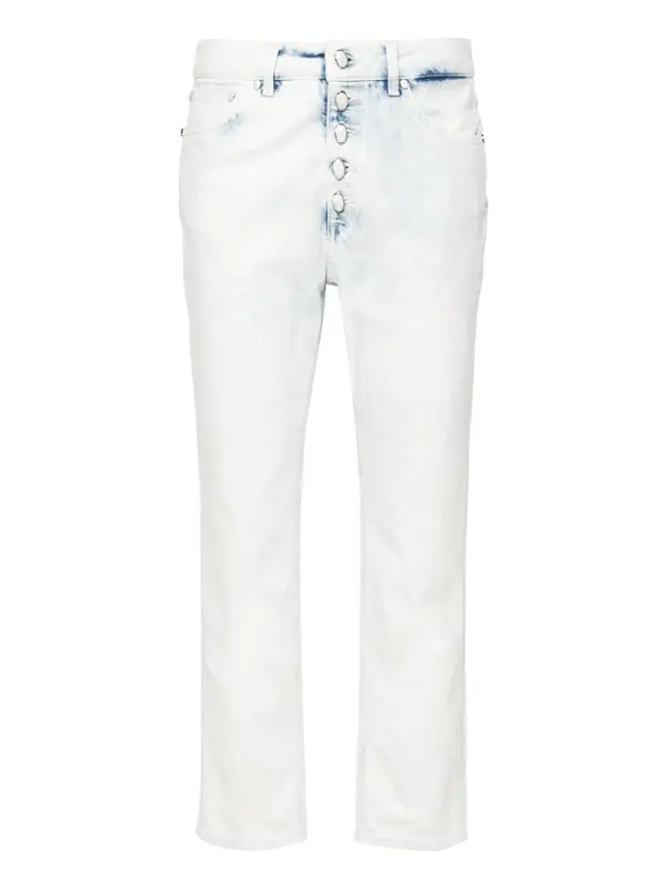 DONDUP Mid-rise Cropped Jeans - Blue