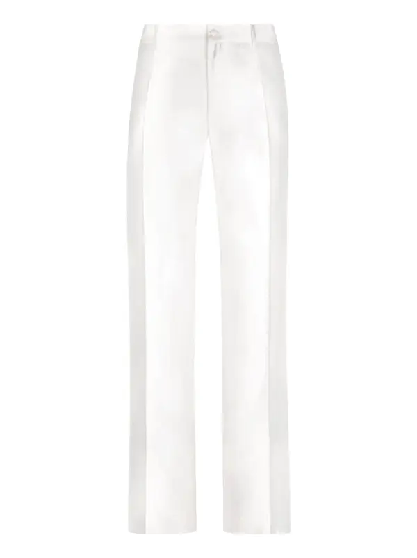 Dolce & Gabbana Straight-leg Tailored Trousers - White