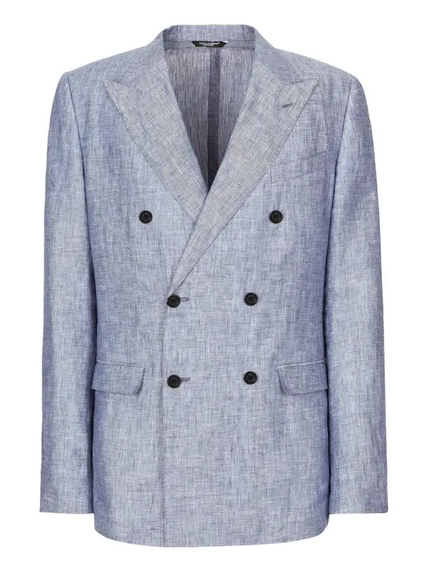 Dolce & Gabbana Taormina Double-breasted Blazer - Blue