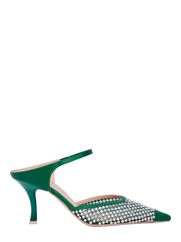 MALONE SOULIERS Vega 70mm Mules - Green