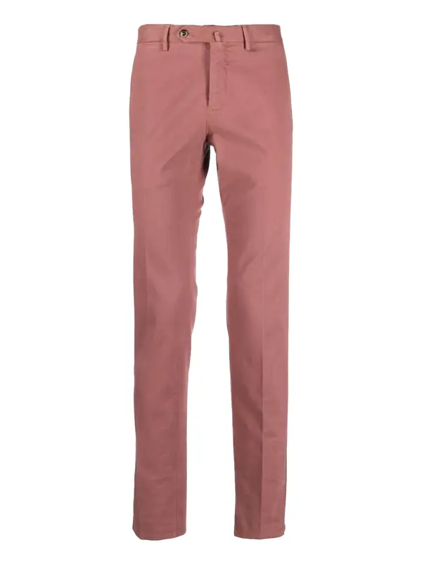 PT TORINO Mid-rise Tapered Chinos - Pink