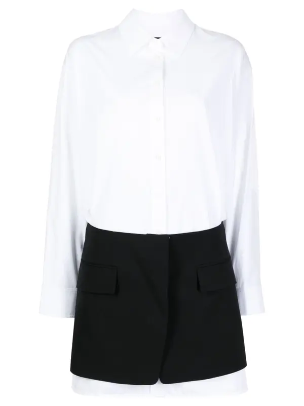 JUUN.J Panelled Shirtdress - White