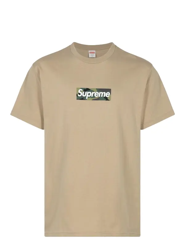 Supreme Box Logo Cotton T-shirt - Neutrals