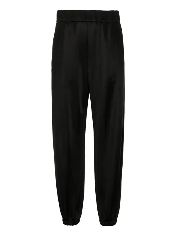 JIL SANDER High-waist Tapered Trousers - Black