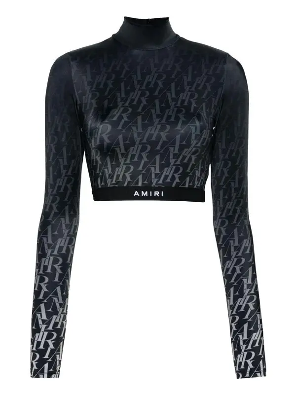 Amiri Logo-print Top - Black